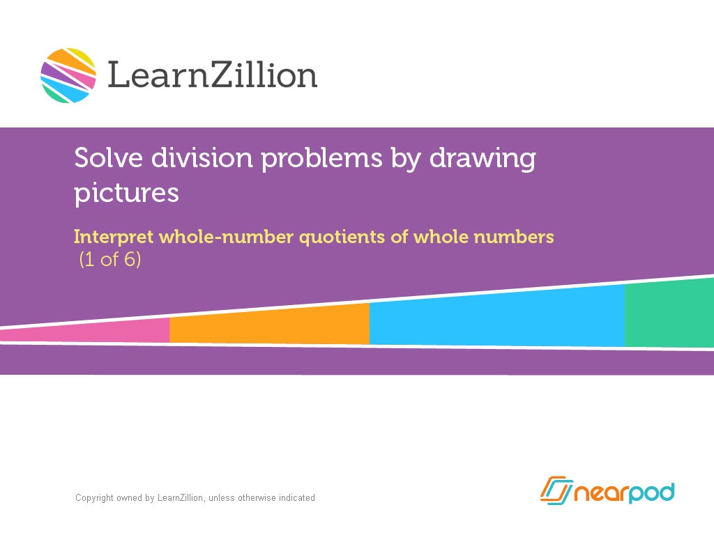 Solve division problems by drawing pictures
