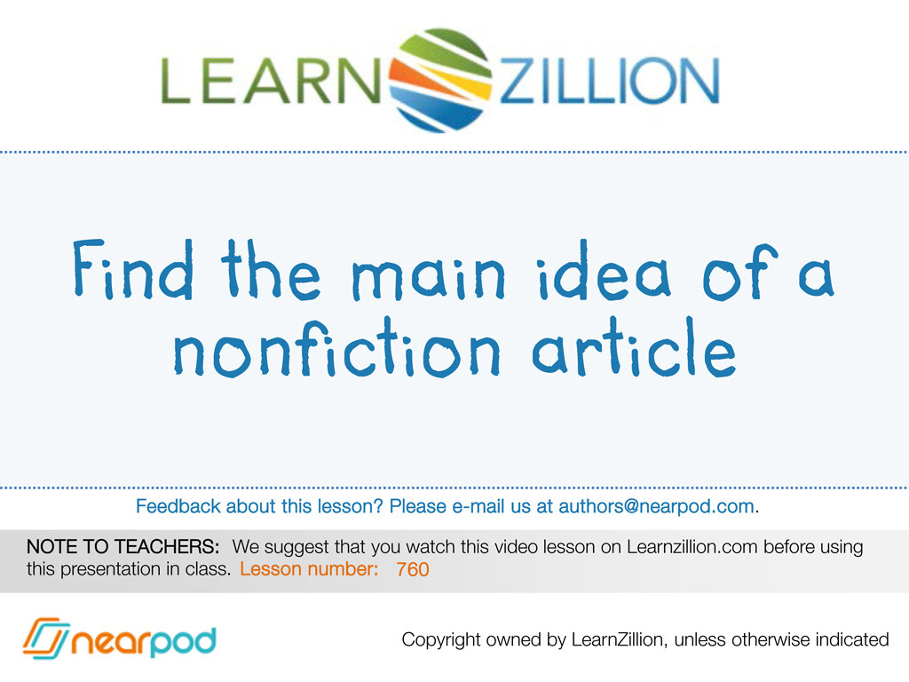 Find The Main Idea Of A Nonfiction Article find-the-main-idea-of-a-nonfiction-article