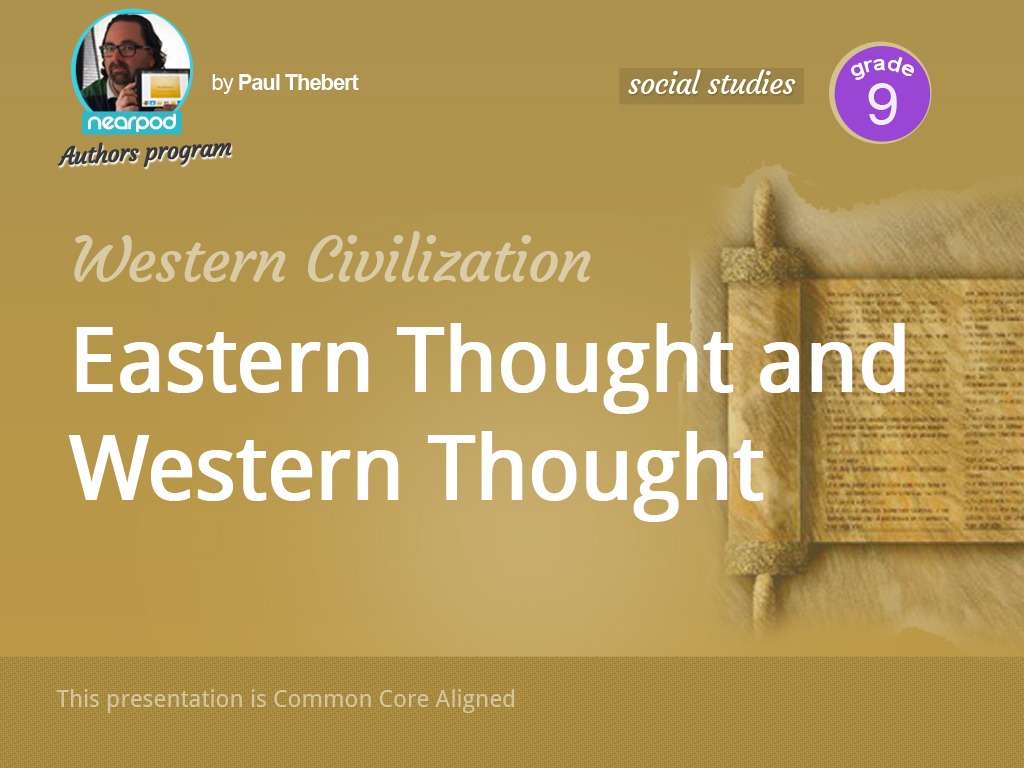 Eastern and Western Thought- Assessment