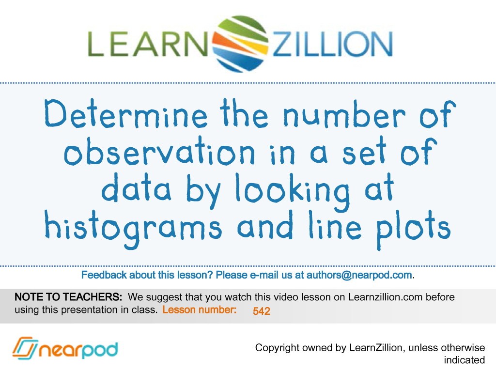 Determine the number of observation