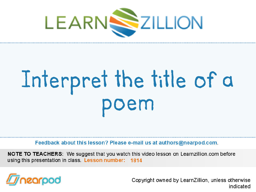 interpret-the-title-of-a-poem