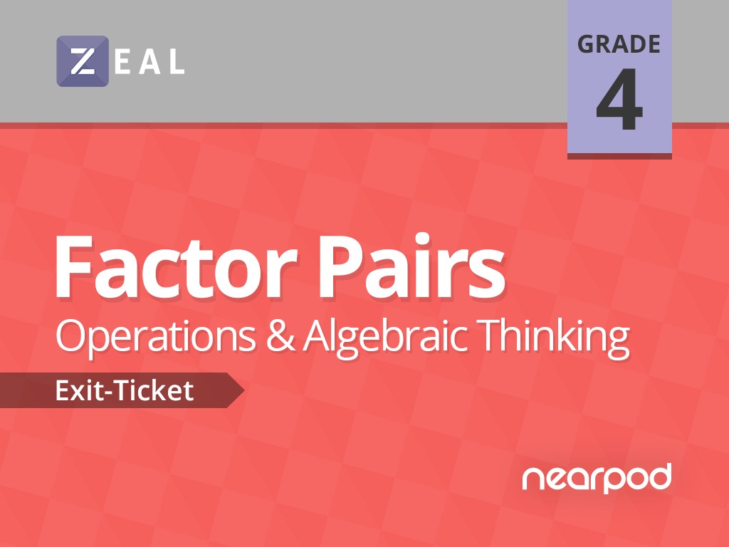 Factor Pairs Factor Pairs