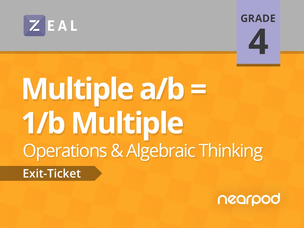 Multiple a/b = 1/b Multiple