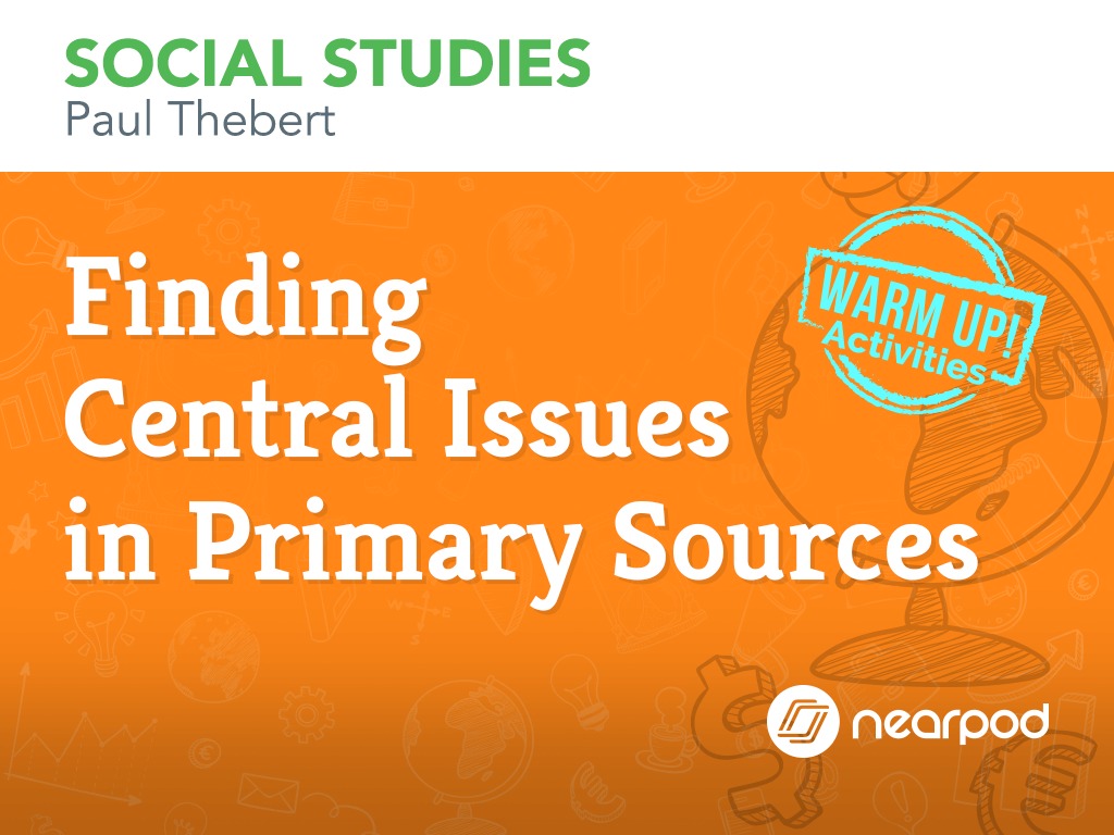 Finding Central Issues in Primary Sources