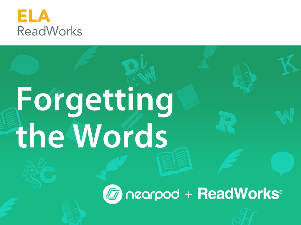 Forgetting the Words