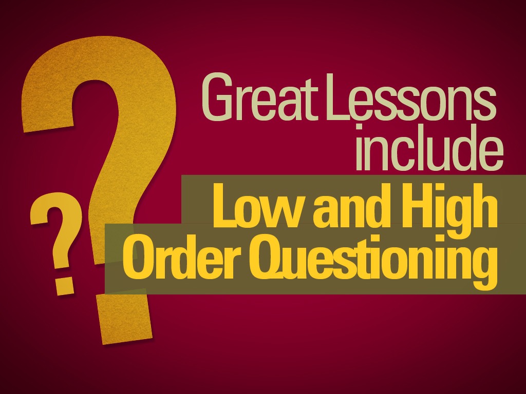 Low and High Order Questioning
