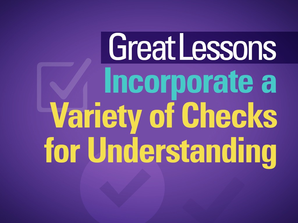 Checks for Understanding