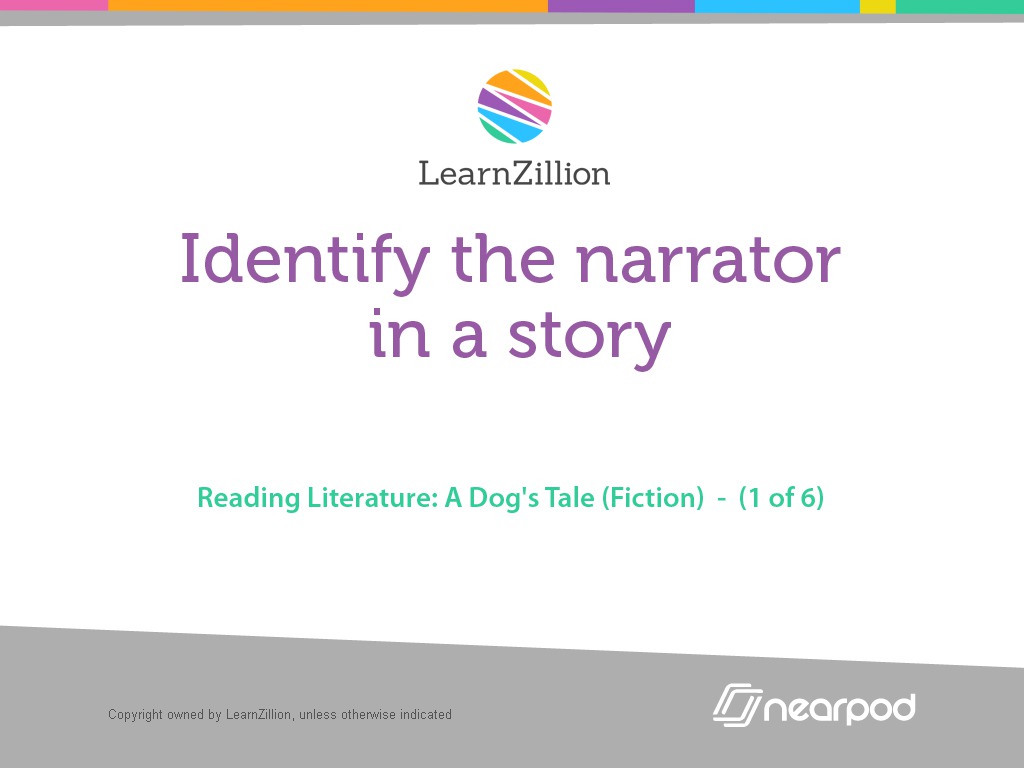 Identify the narrator in a story