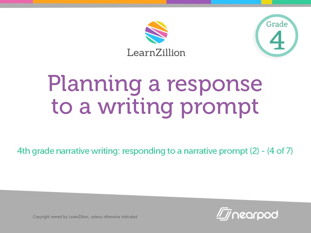Planning a response to a writing prompt